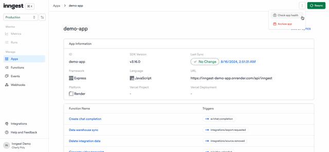 Apps - Inngest Documentation