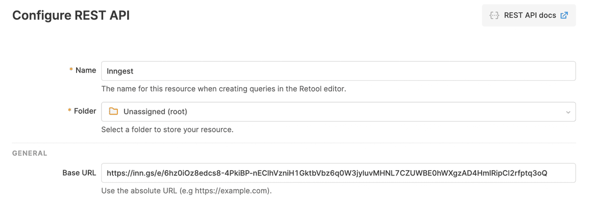 Trigger your code from Retool - Inngest Documentation