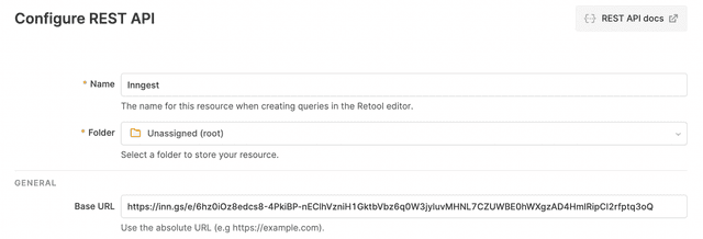 Trigger your code from Retool - Inngest Documentation