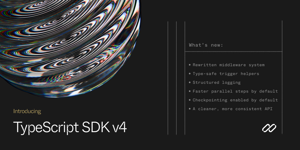 TypeScript SDK v4: Rewritten Middleware, Composable Triggers, Faster Steps - Inngest Blog